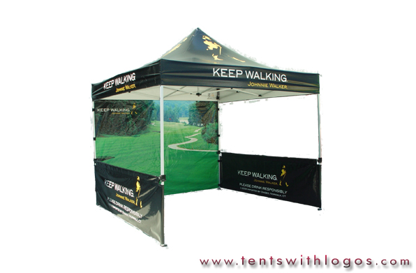 10 x 10 Pop Up Tent | Johnnie Walker | www.TentsWithLogos.com