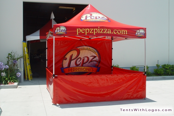 10 x 10 Pop Up Tent | Pepz Pizza | www.TentsWithLogos.com